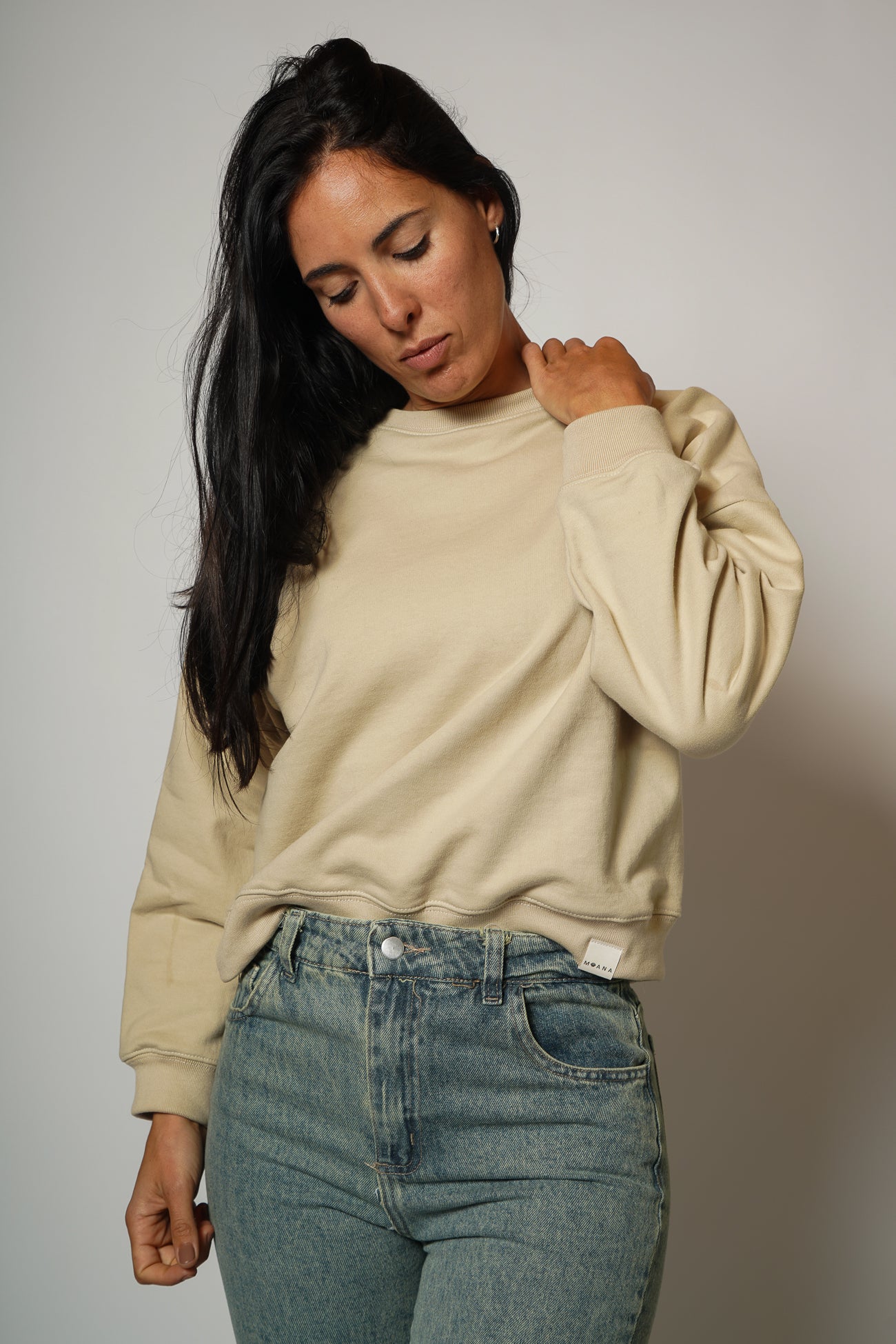 Poleron Crop - Beige – Moanacl